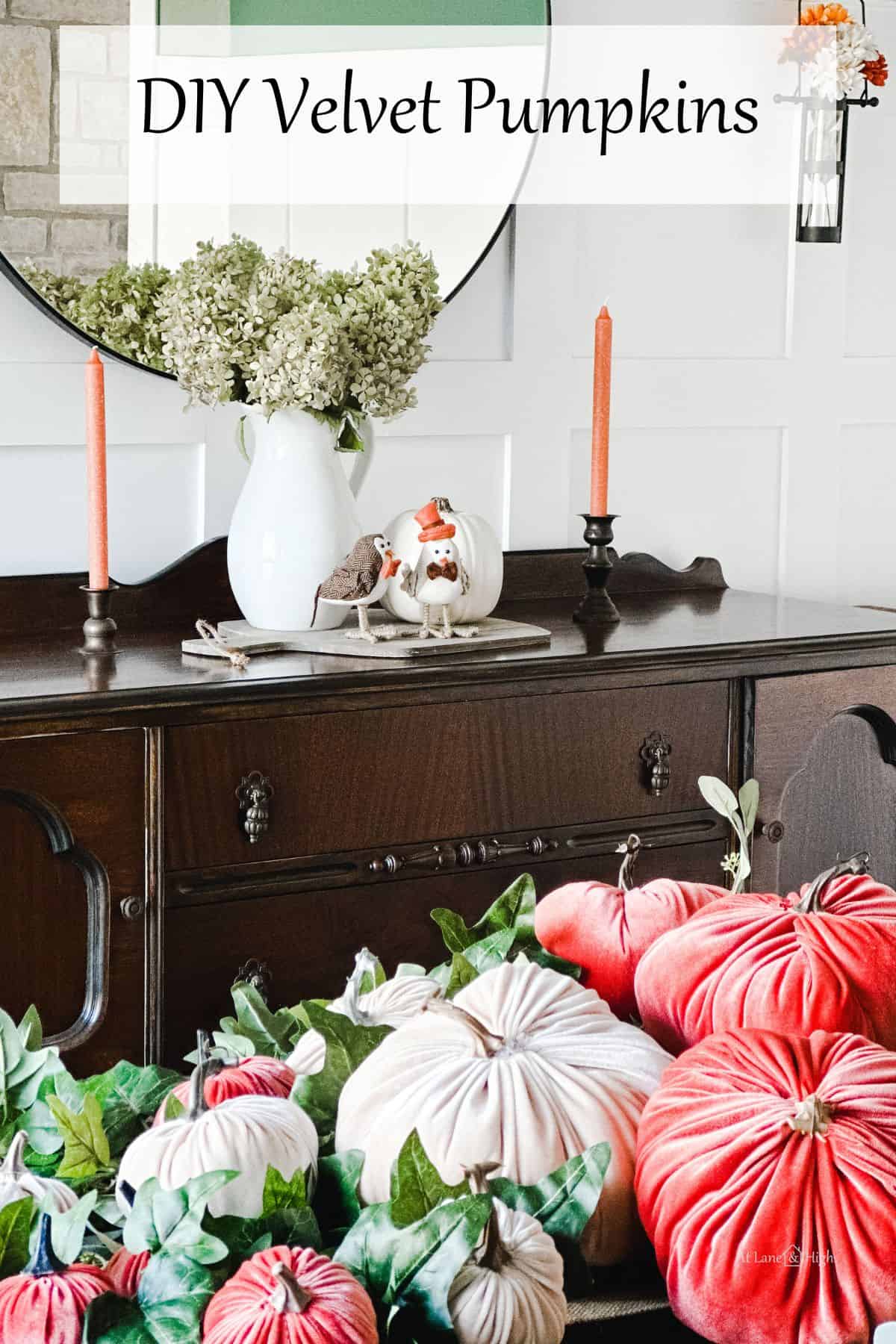 DIY Velvet Pumpkins
