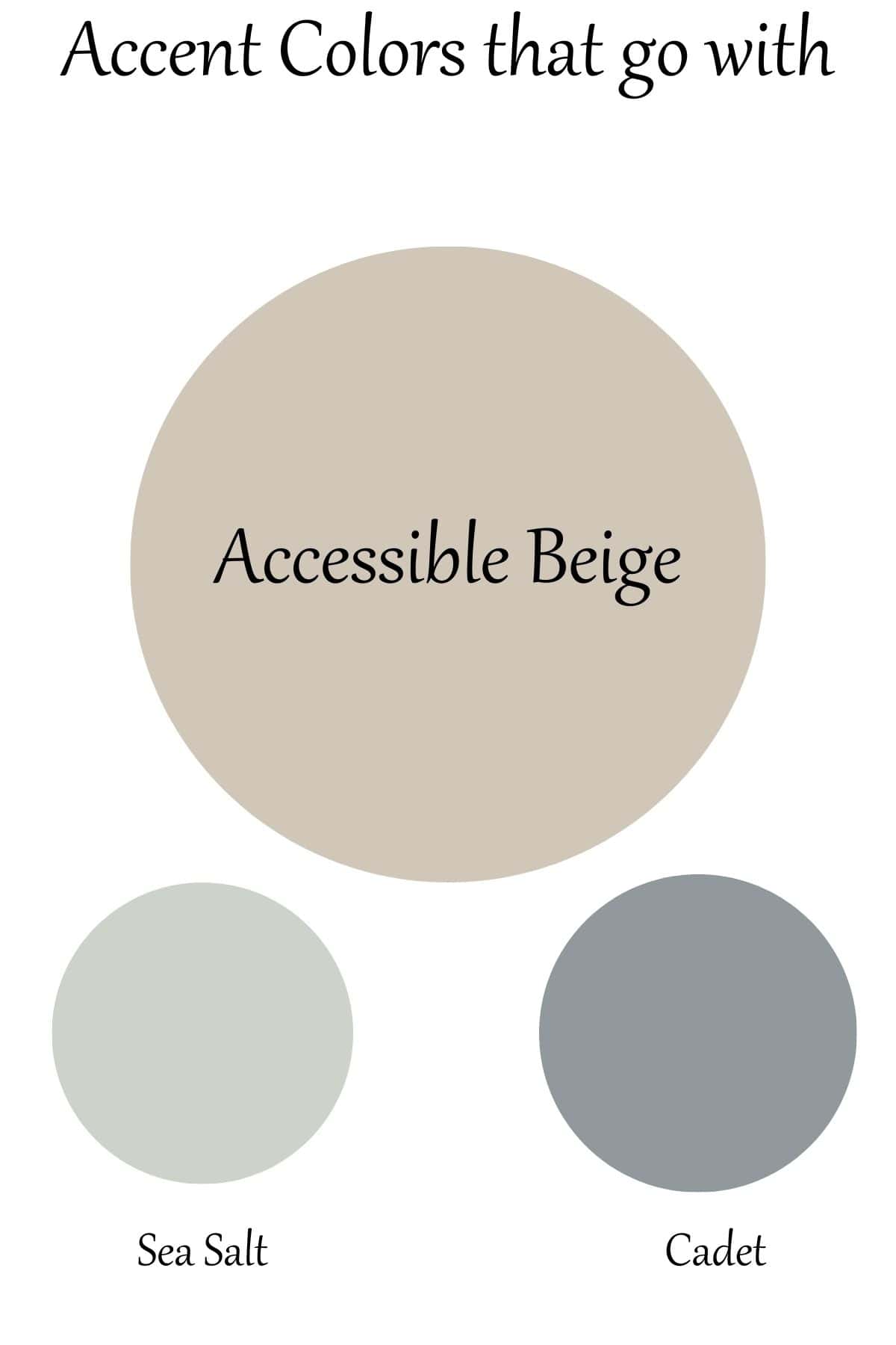 Colors that go well with Accessible Beige