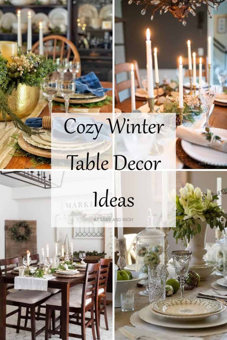 Cozy Winter Dining Table Decor Ideas for a Warm & Inviting Home