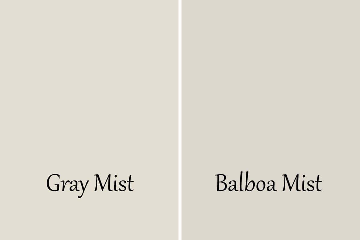 Benjamin Moore Gray Mist Color Review