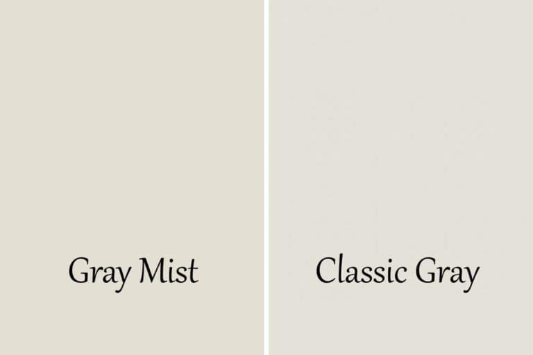 Benjamin Moore Gray Mist Color Review